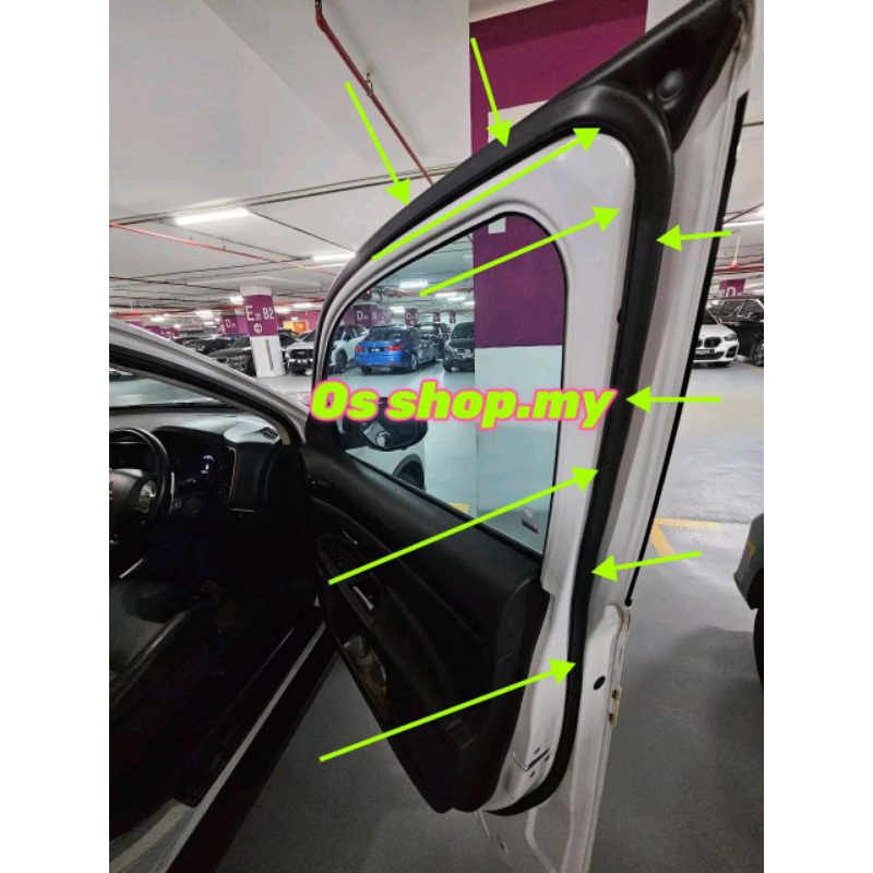 Mitsubishi OUTLANDER 2016 - 2021 door rubber seal weatherstrip getah ...