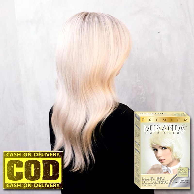 miranda hair color premiun cat pewarna rambut miranda MC 6 bleaching ...