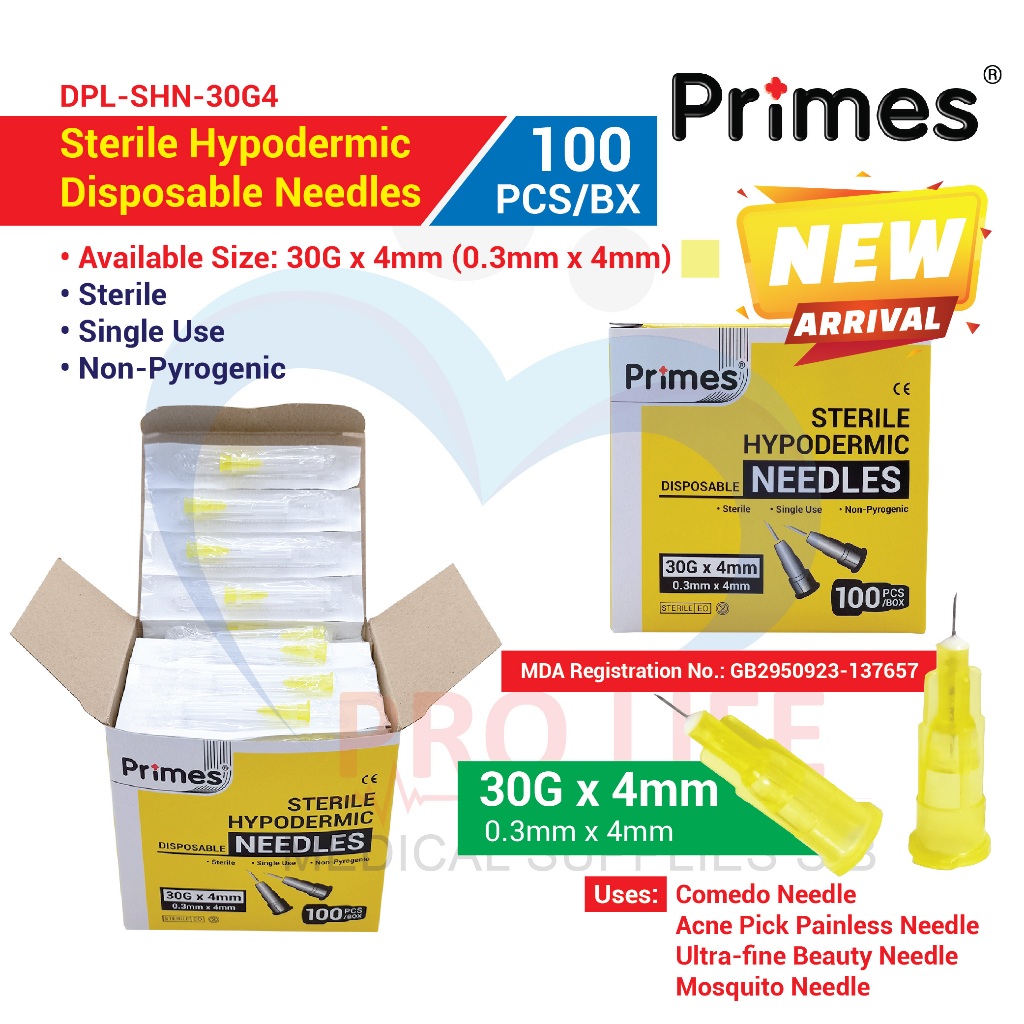 Primes Sterile Hypodermic Disposable Needle (Painless Needles/Sterile ...