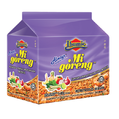 IBUMIE Always Mi Goreng Thai Tom Yam 80g x 5s Pack | Shopee Malaysia