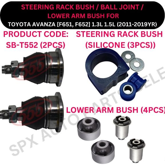 LOWER BALL JOINT / STEERING RACK BUSH / LOWER ARM BUSH (BIG & SMALL ...
