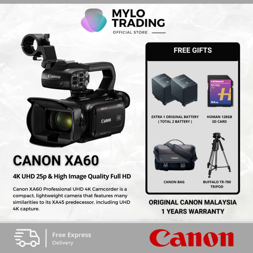 Canon XA60 XA65 XA70 XA75 XA40 XA45 UHD 4k Camcorder | Shopee Malaysia