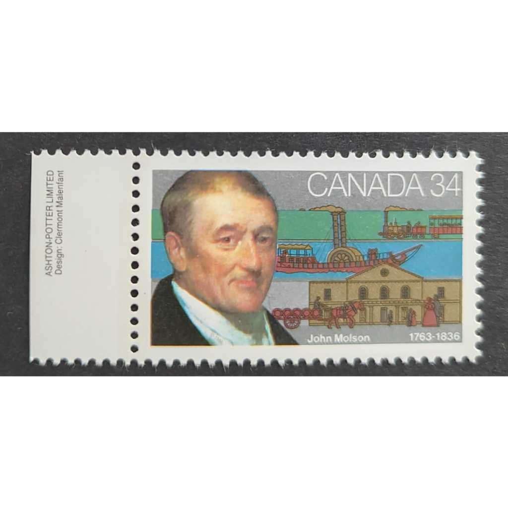 CANADA, 1986 The 150th Anniversary of the Death of John Molson , MINT ...