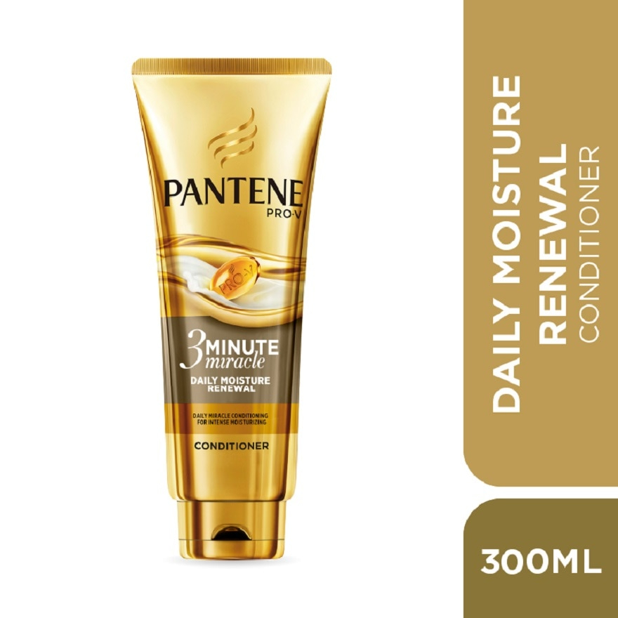 PANTENE Pro-V 3 Minute Miracle Daily Moisture Renewal Conditioner 340ml | Shopee Malaysia