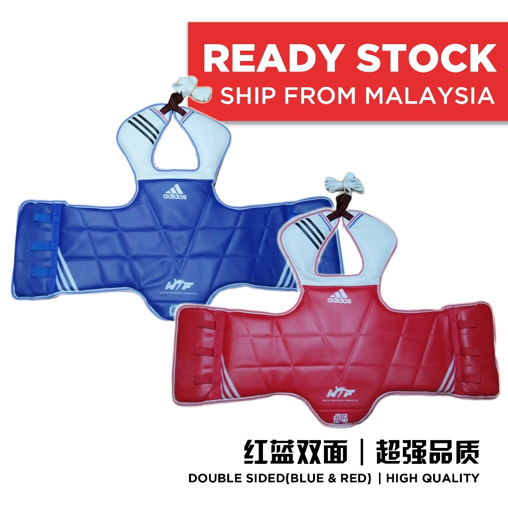 Taekwondo Vest Chest Protector Taekwondo Protective Vest (Red and Blue ...