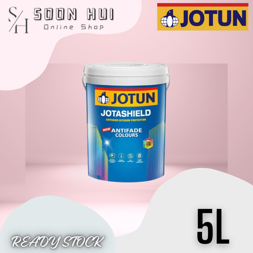 JOTUN JotaShield Antifade 5L Exterior Wall Paint/Cat Luar/Jota shield/Jotun Exterior Paint/Cat ...