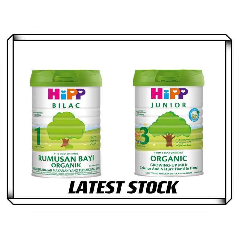 HiPP BILAC RUMUSAN BAYI ORGANIK Step 1 Step 3 900g | Shopee Malaysia