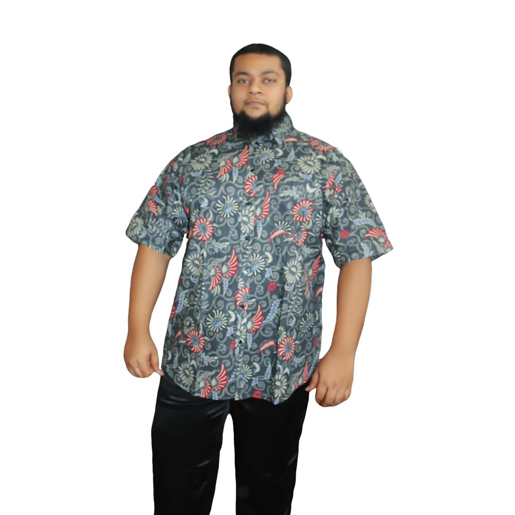 PLUS SIZE KEMEJA BATIK | SAIZ BESAR | FLOWER PRINT | [3XL-9XL] | BODY ...