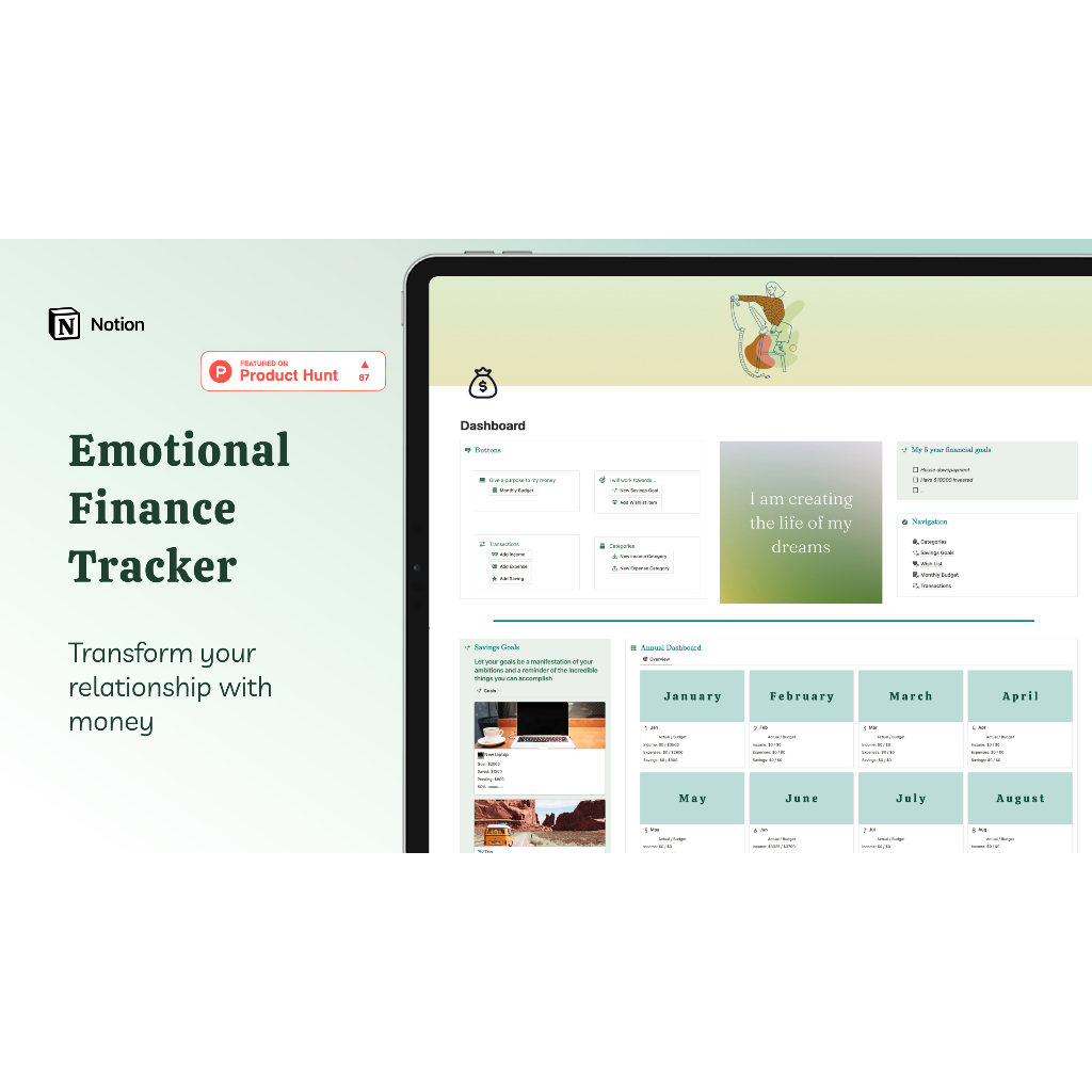 Notion Template | Emotional Finance Tracker | Shopee Malaysia