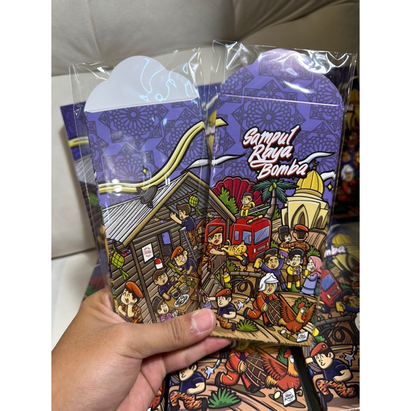 sampul raya viral Bomba biru kotak | Shopee Malaysia