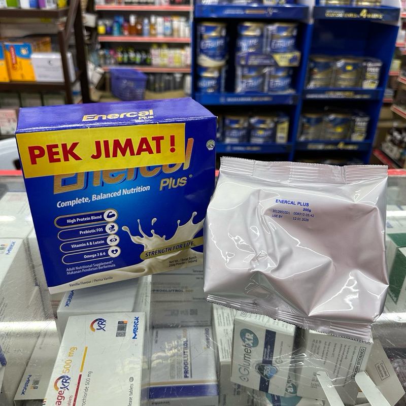 (GOODLIFE) - ENERCAL PLUS VANILLA REFILL PACK - 200G - (EXP : 01/2026) | Shopee Malaysia