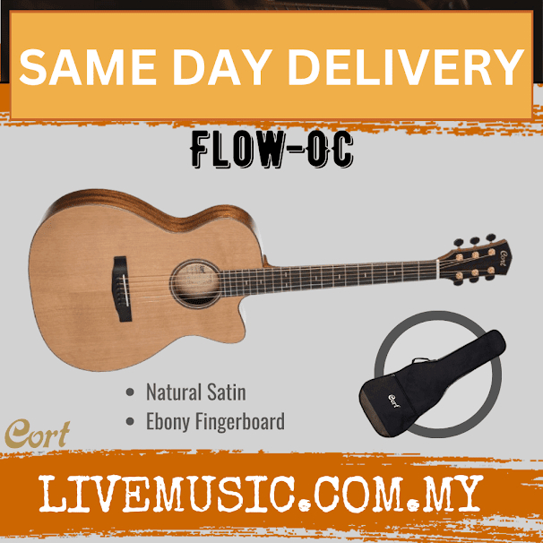 Cort FLOW-OC Acoustic-Electric Guitar ( FLOWOC / FLOW OC) | Shopee Malaysia