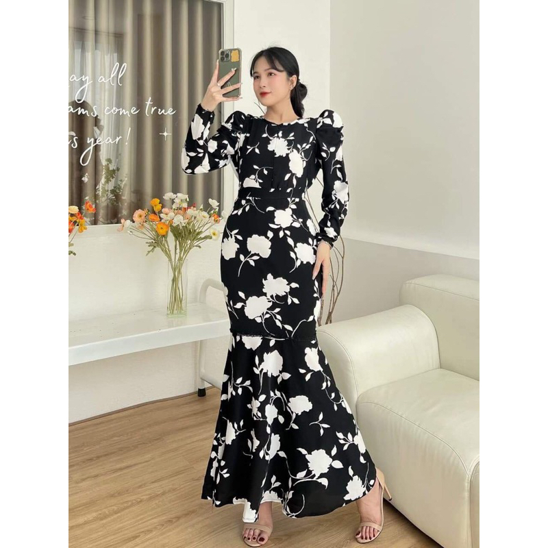 RAYA DRESS BUNGA PLAIN 2024 | Shopee Malaysia