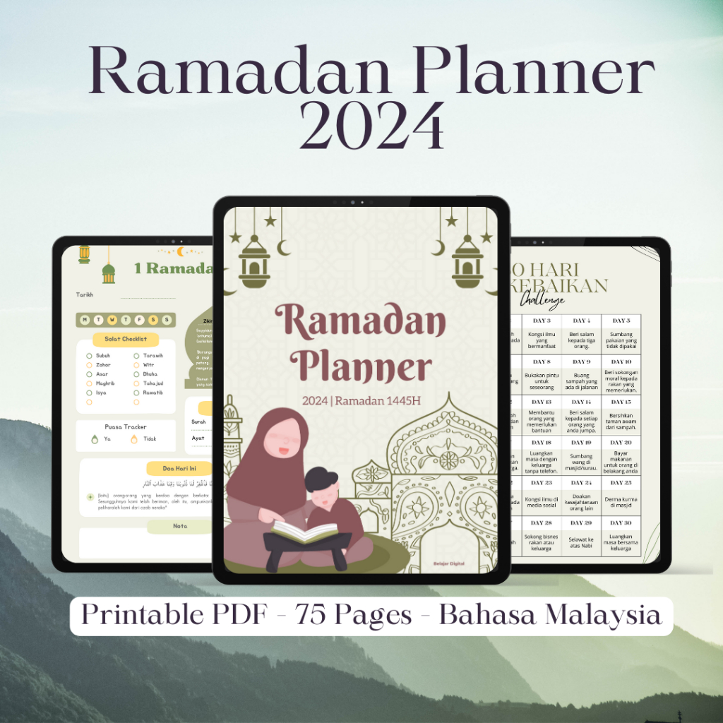 [PDF] Ramadan Checklist / Planner / Journal / Ramadan 2014 1445H Puasa ...