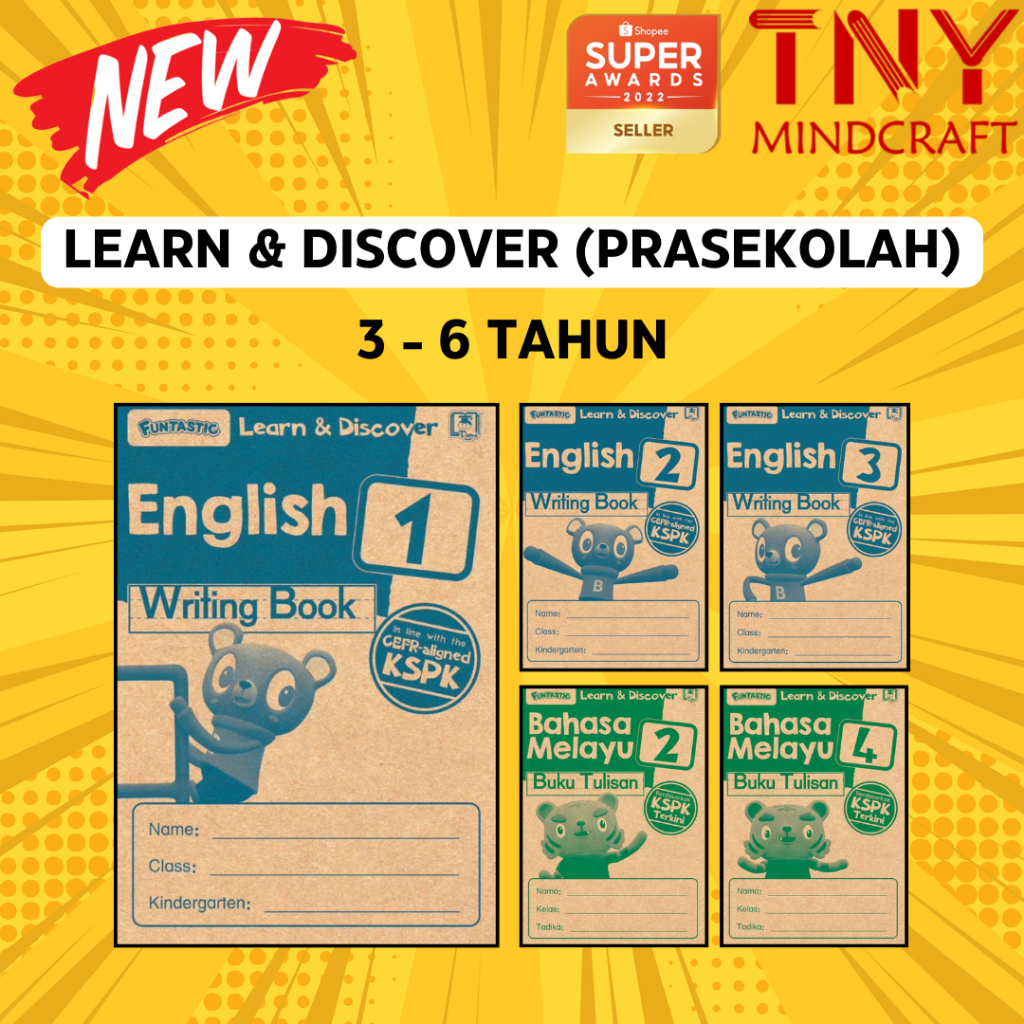 [TNY] DAYA: LEARN & DISCOVER - BUKU TULISAN /WRITING BOOK (Prasekolah 3 ...