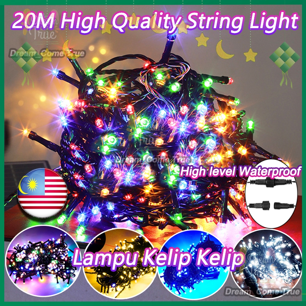Lampu Led 20M 200LED High Quality lampu hiasan LED light Strip lampu ...