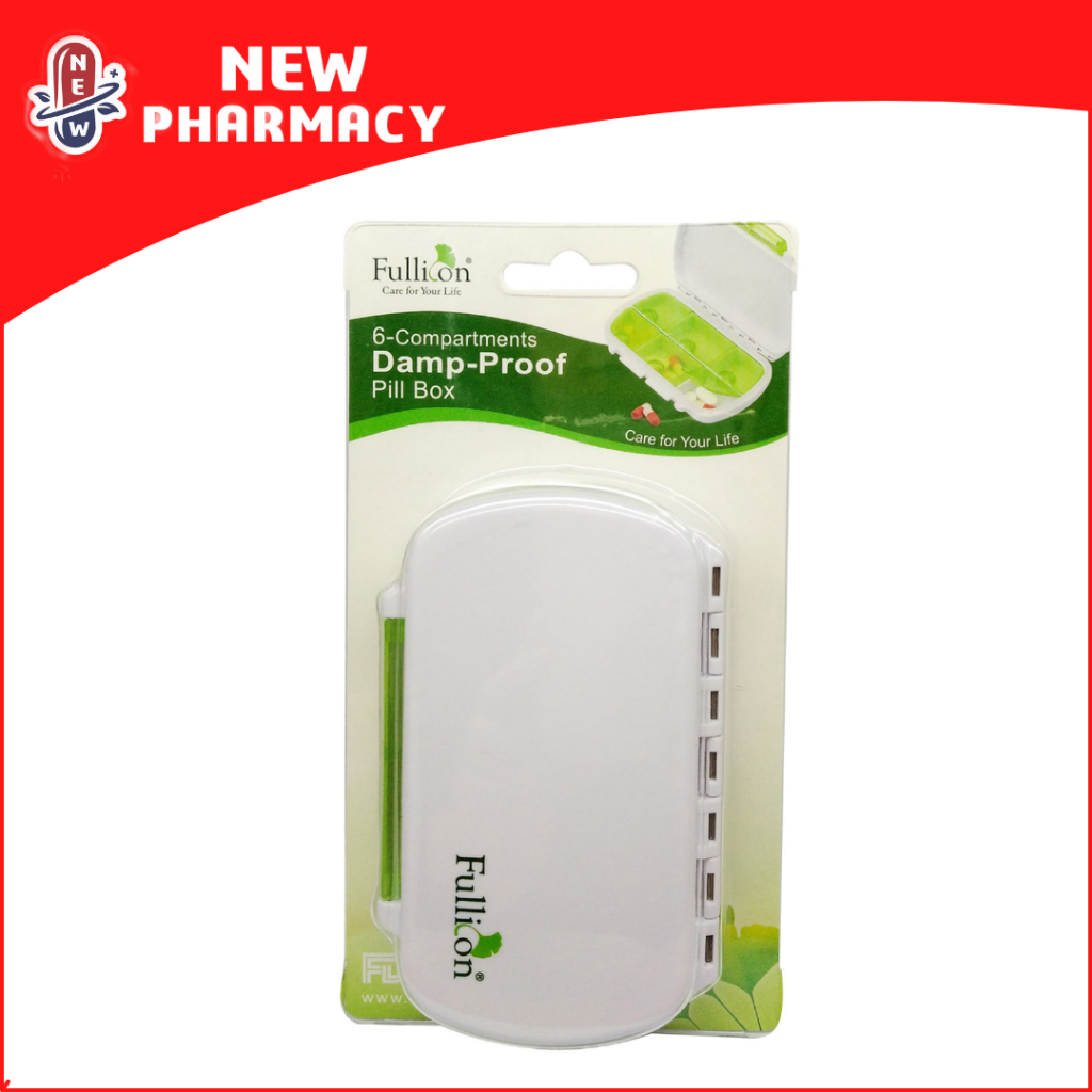 Fullicon 6-Compartment Damp Proof Pill Box | Shopee Malaysia