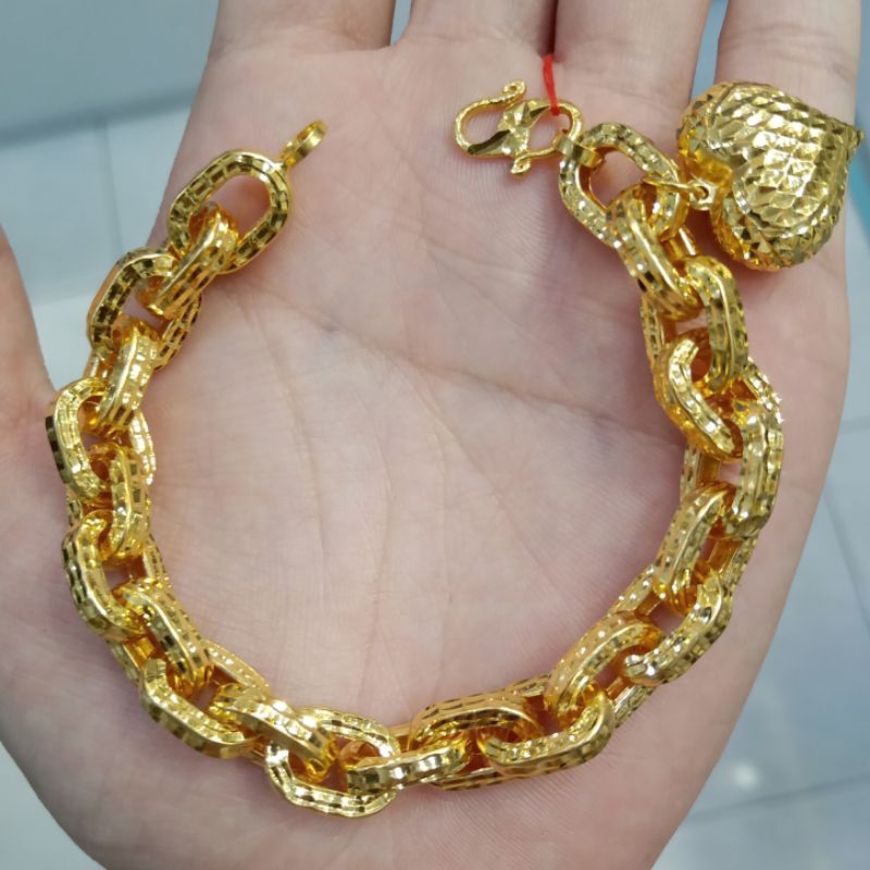 916 latest Gold Bracelet Gelang Tangan Sauh Baru Emas916🌈 | Shopee Malaysia