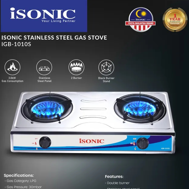 Zenne KGS-401C/ iSONIC IGB-1010S Stainless Steel Body / ELBA EGS-F7112 ...