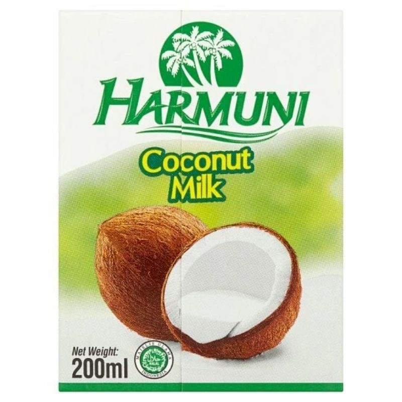 [10 Packs] Harmuni Coconut Milk 200ml Cream Santan Kelapa | Shopee Malaysia