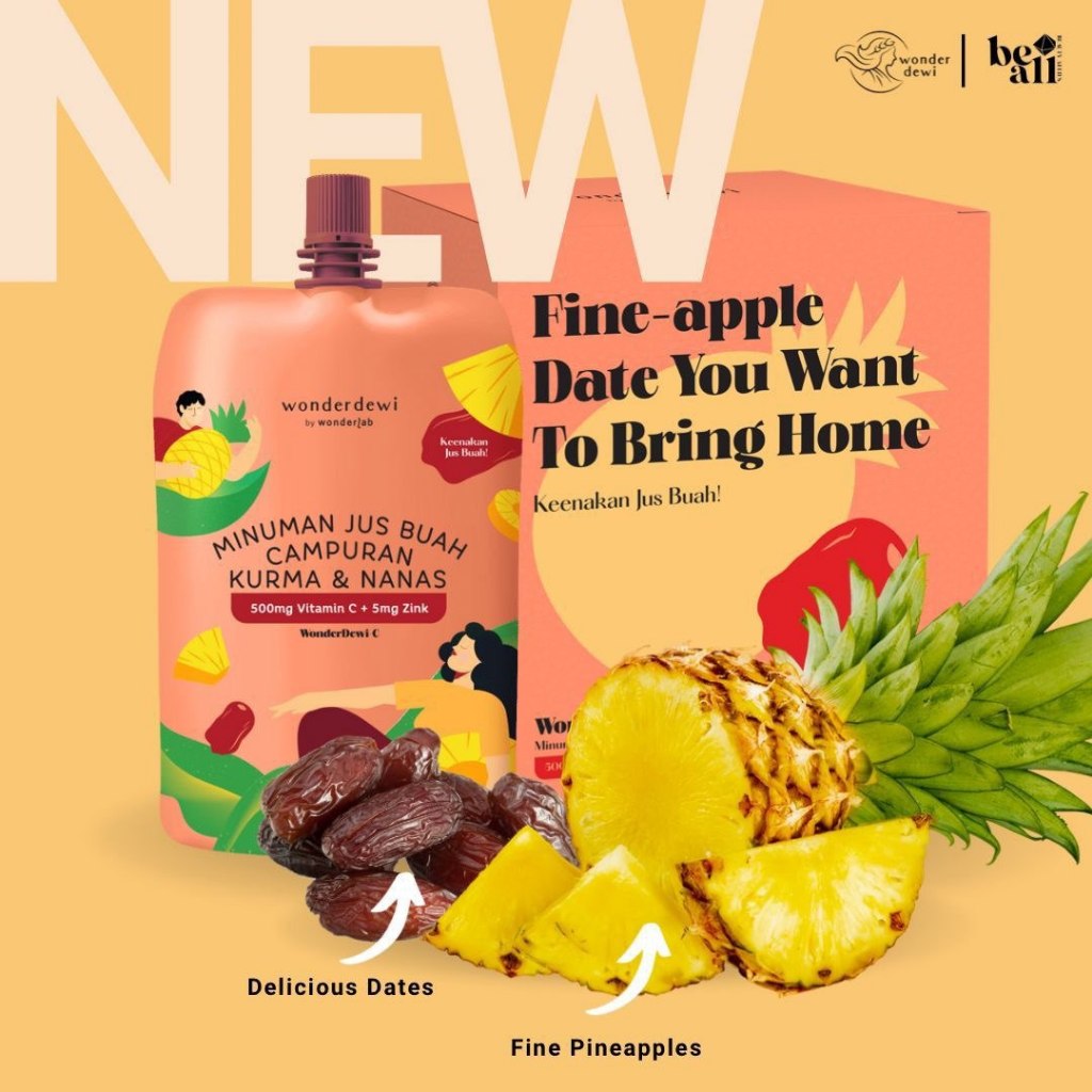 Wonderdewi Vitamin C Juice Nenas And Kurma Buah Asli Shopee Malaysia