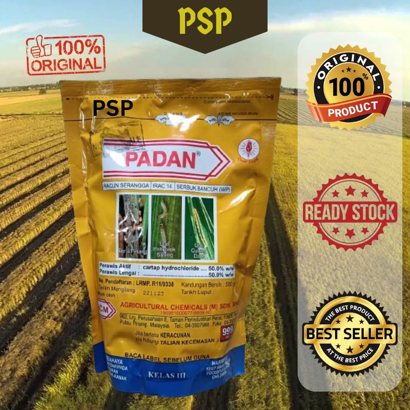 500G PADAN ACM Cartap Hydrochloride 50% Insecticide (Same As Akatap 50SP) Racun Serangga Bena ...