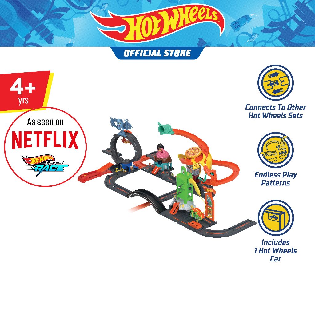 Hot Wheels City Bat Loop Attack Playset HTN78 | Shopee Malaysia