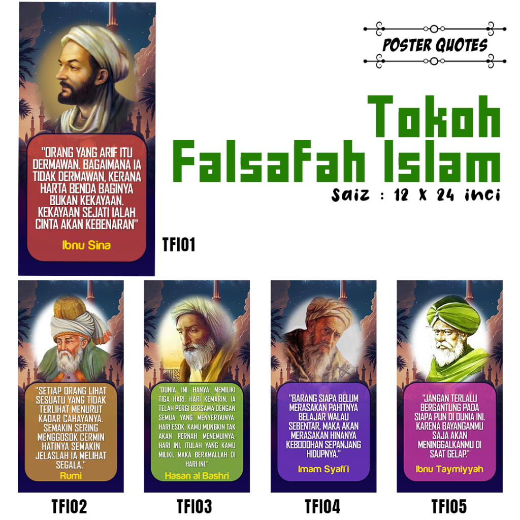 BANNER TOKOH FALSAFAH ISLAM DAN BARAT | Poster Quotes Poster Keceriaan ...
