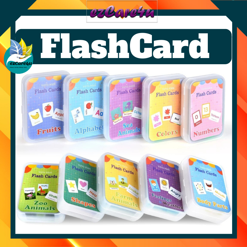 Flash Card For Baby Kids Early Learning Educational Kad Imbas ABC ...