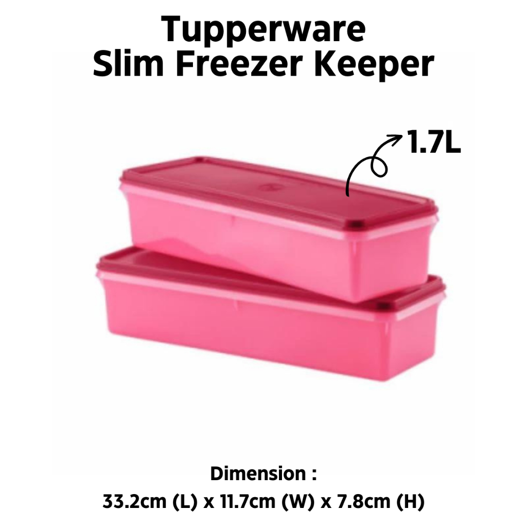 Tupperware Slim Freezer Keeper 1.7 Liter (1 pc) | Shopee Malaysia