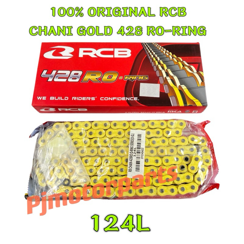 ( 100% ORIGINAL RCB ) CHAIN GOLD 428 RO-RING & HS SERIES HEAVY DUTY ...