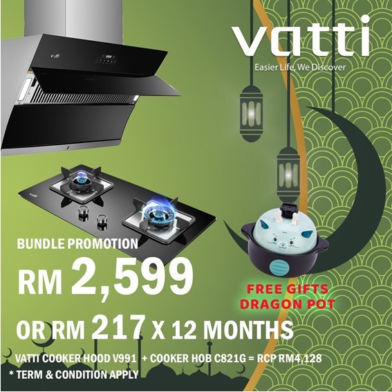 RAYA SALE ! VATTI HOOD HOB PACKAGE | Shopee Malaysia