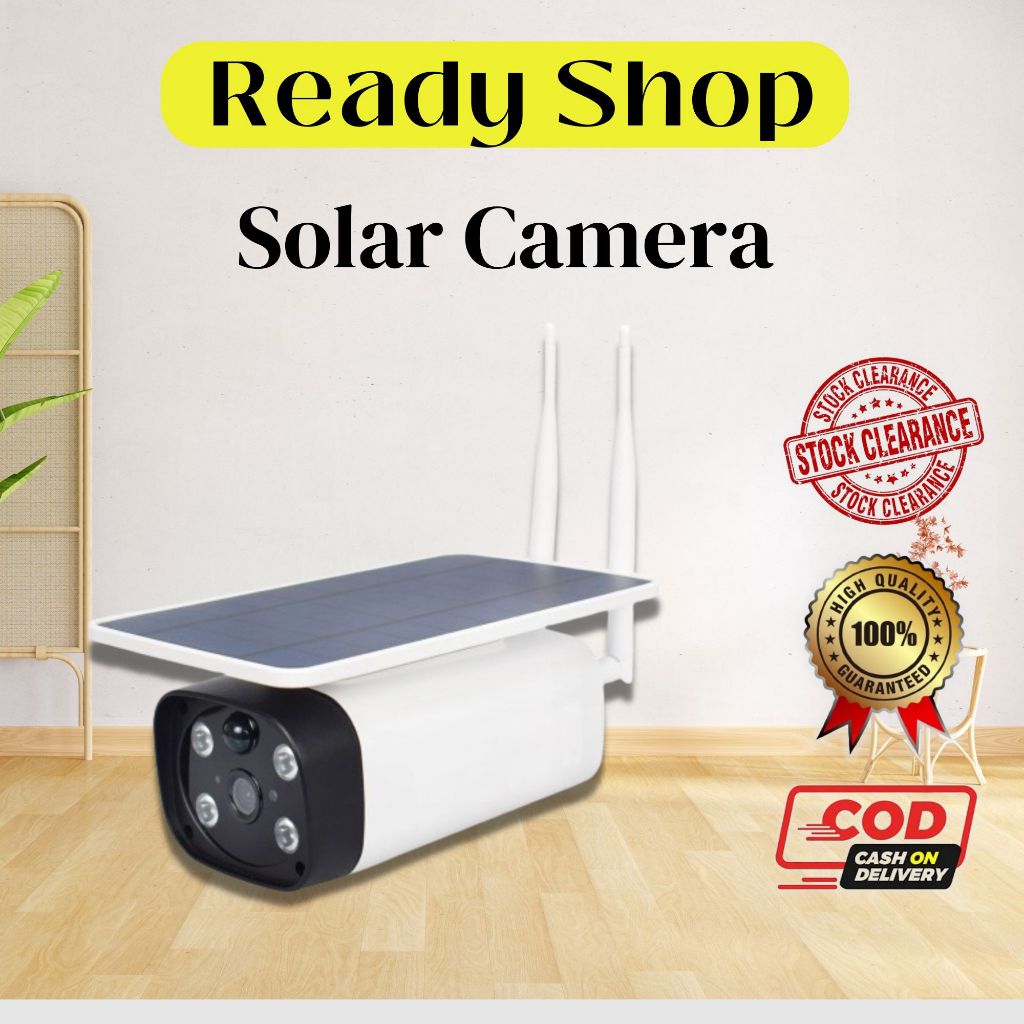 🍳TRS🍳 Wifi /4G Solar Powered 1080p Outdoor Weatherproof Wireless CCTV ...