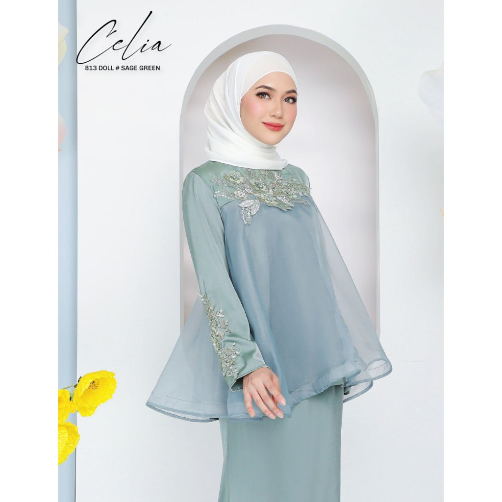 [SM/LXL] CELIA BABYDOLL KURUNG TUNANG NIKAH SEDONDON BRIDESMAID DINNER ...