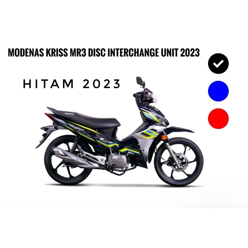 Modenas Kriss MR3 110 Disc Interchange Unit（Model 2023,Bike Manufacture ...