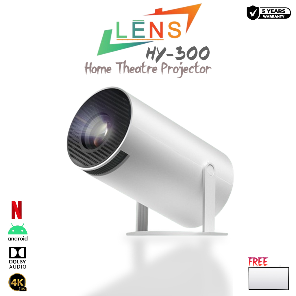HY300 Android 11.0 4K Projector 2.4G/5G Wifi BT 8000 lumens Home ...