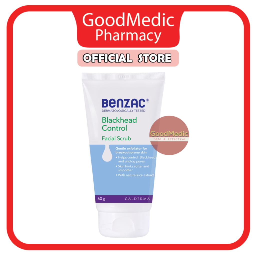 Benzac Blackheads Control Facial Scrub 60g | Shopee Malaysia