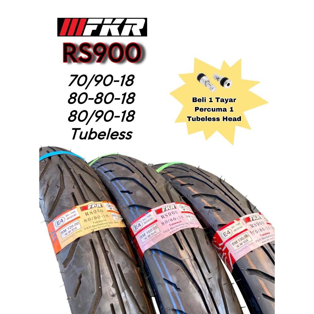 FKR Bunga RS900 Tubeless TL 70/80-18 80/80-18 80/90-18 TYRE TAYAR Tayar ...