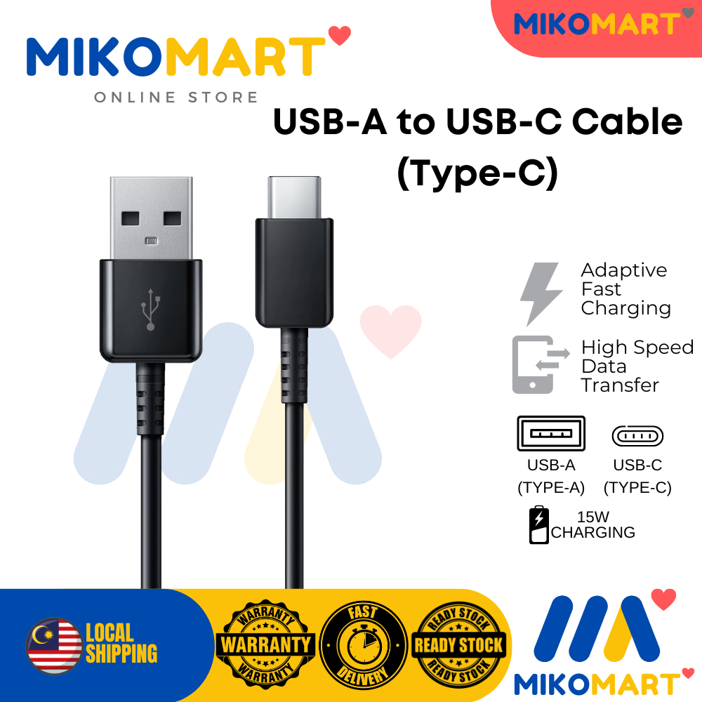 USB-A TO USB-C Type C Fast Charge Data Transfer Charging Cable for ...