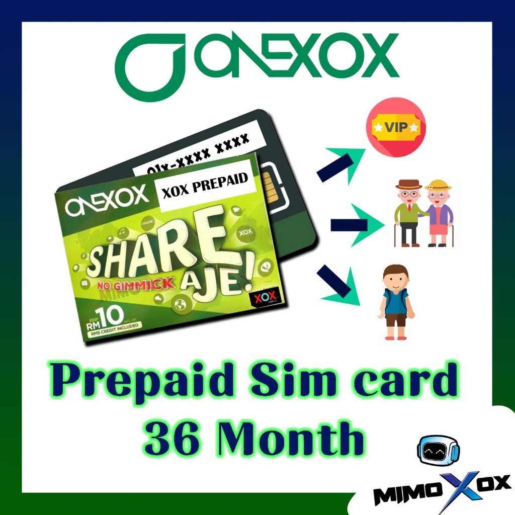 ONEXOX SIMCARD 36MONTHS LONGEST VALIDITY | Shopee Malaysia