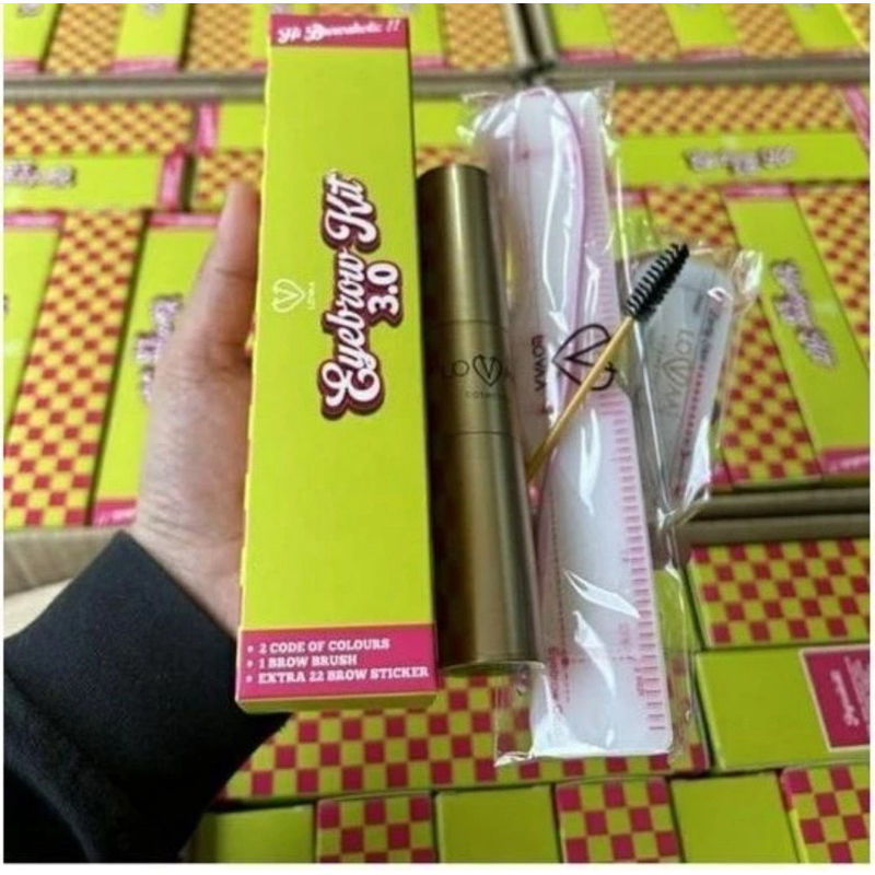 💯𝗢𝗥𝗜𝗚𝗜𝗡𝗔𝗟💕Lovaa Eyebrow Kit 3.0 / Cop Kening Lovaa Cosmetic Eye Brow ...