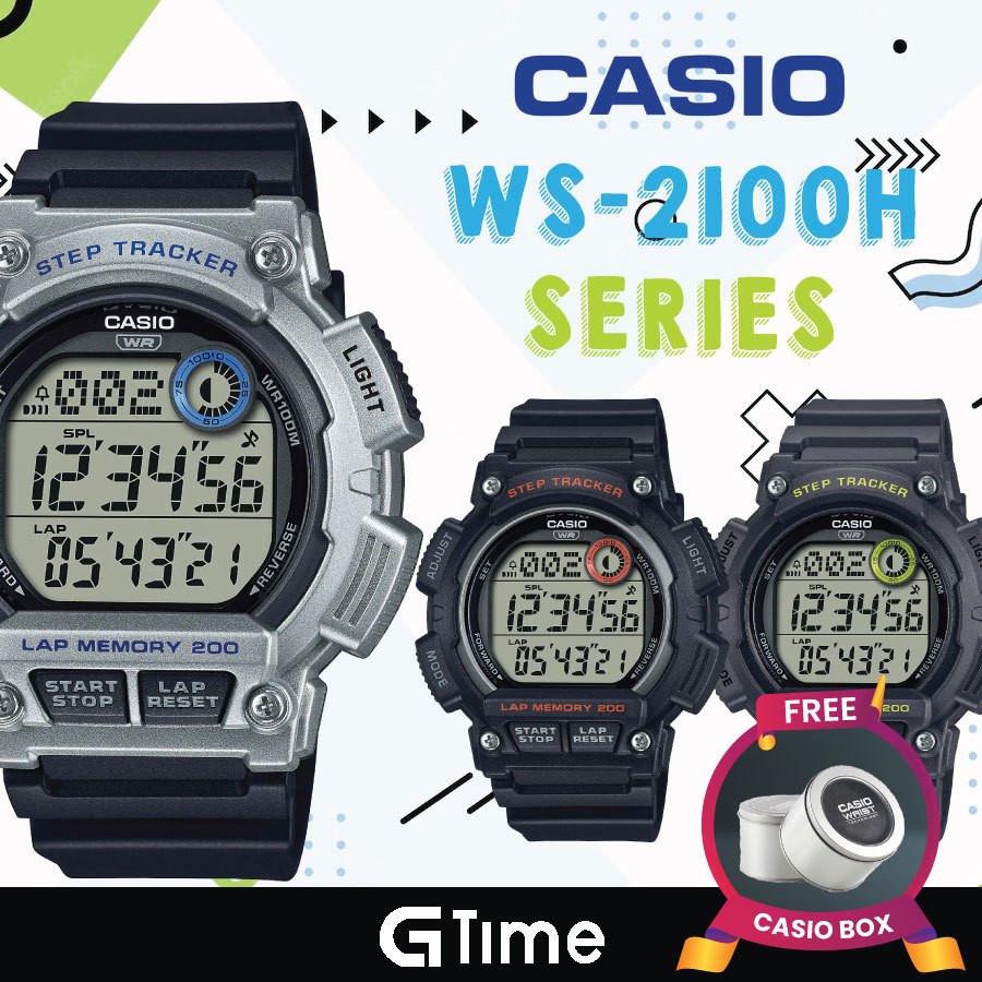 [ORIGINAL + 1YR WARRANTY] CASIO WATCH ANALOG GENT'S WS-2100H SERIES WS ...