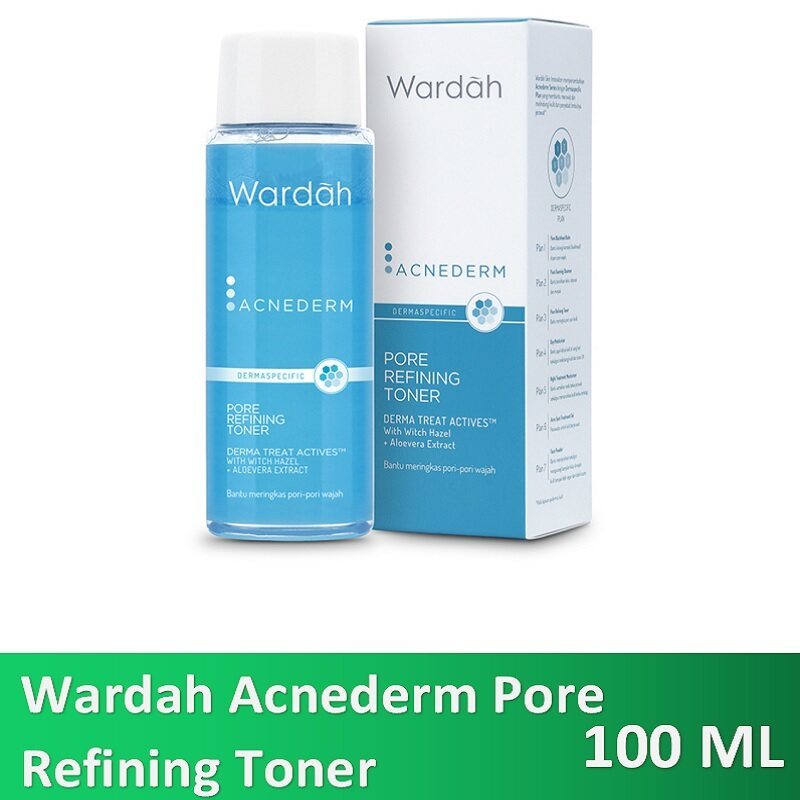 Wardah Acnederm Pore Refining Toner - Acne Prone Skin (100ml) | Shopee ...