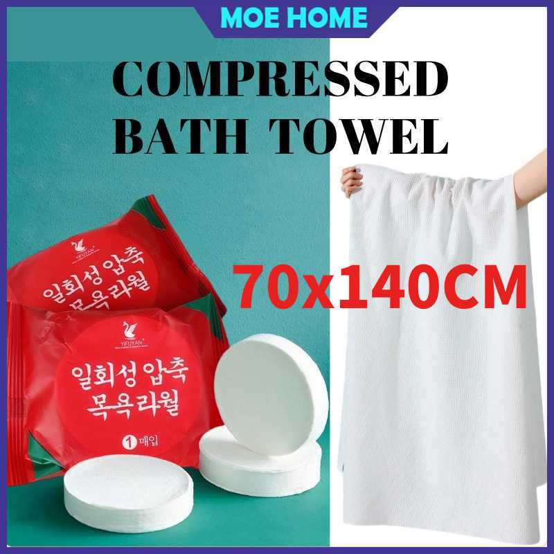 🔥Compressed 70x140cm Bath Towel Disposable Towel Outdoor Facial ...