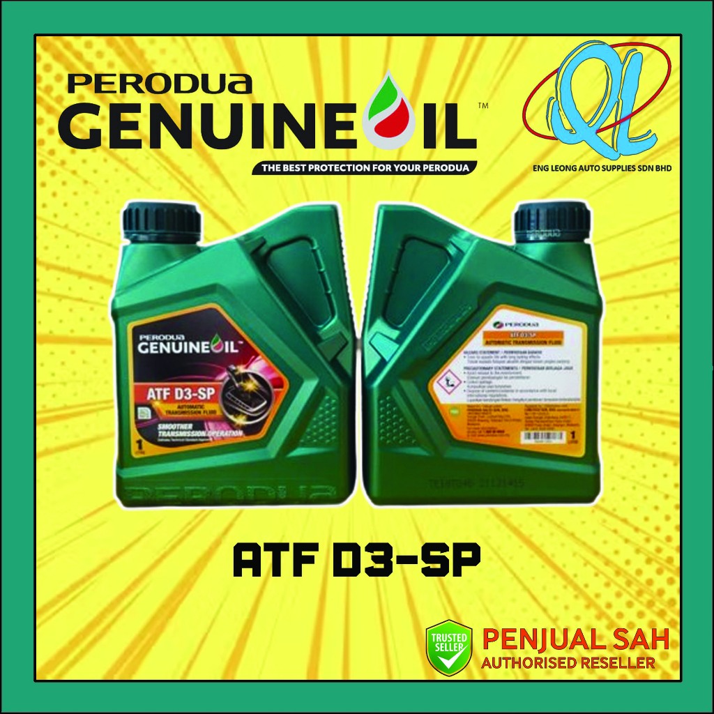 ATF D3-SP AUTOMATIC TRANSMISSION FLUID PERODUA 100% ORIGINAL | Shopee ...