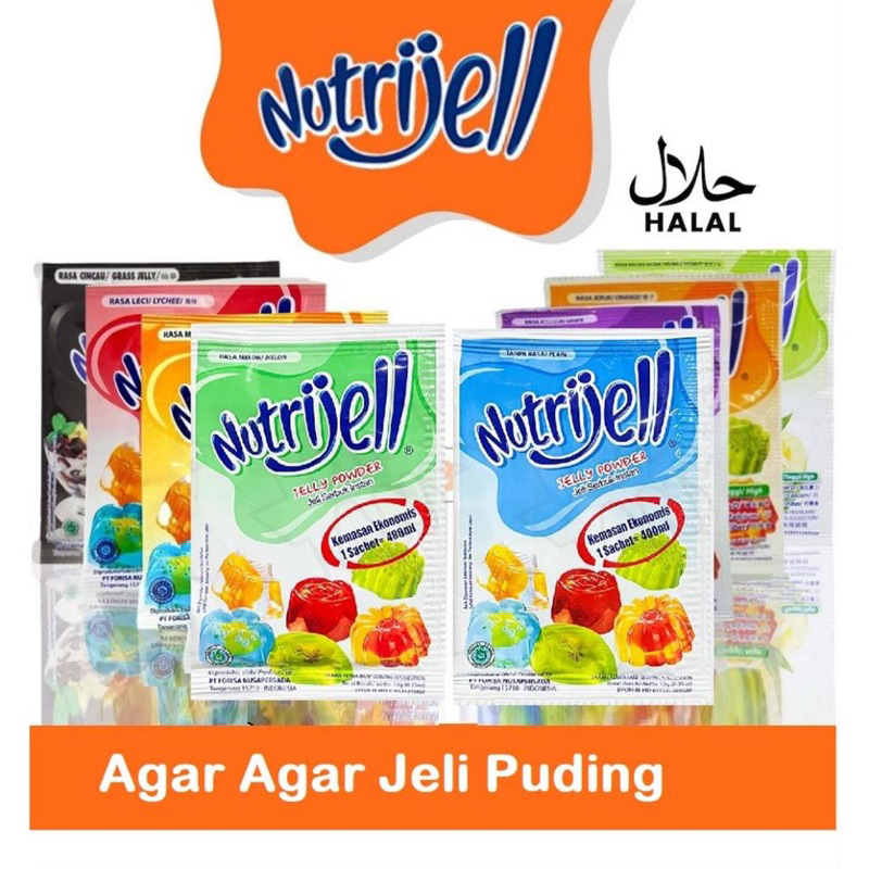 Nutrijell Jelly Powder / Jelly Powder Harga 1 Sachets Kemasan Ekonomis ...