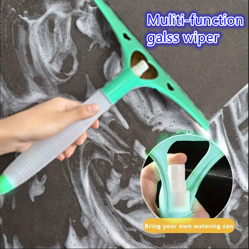 Integrated Water Spray Glass Scraper window cleaner Household Wash ...