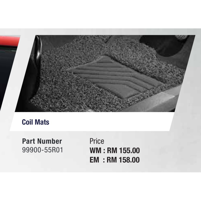 PERODUA Original Gear Up - Coil Mat ( Myvi / Ativa / Bezza / Axia ...