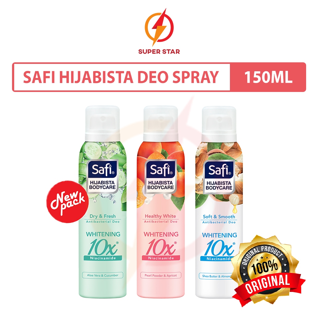 Safi Hijabista Bodycare Antibacterial Deodorant Spray 150ml (Soft ...