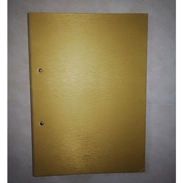 [Clearance] 2D Ring File Hard Cover Kraft Paper Golden Yellow Color ...